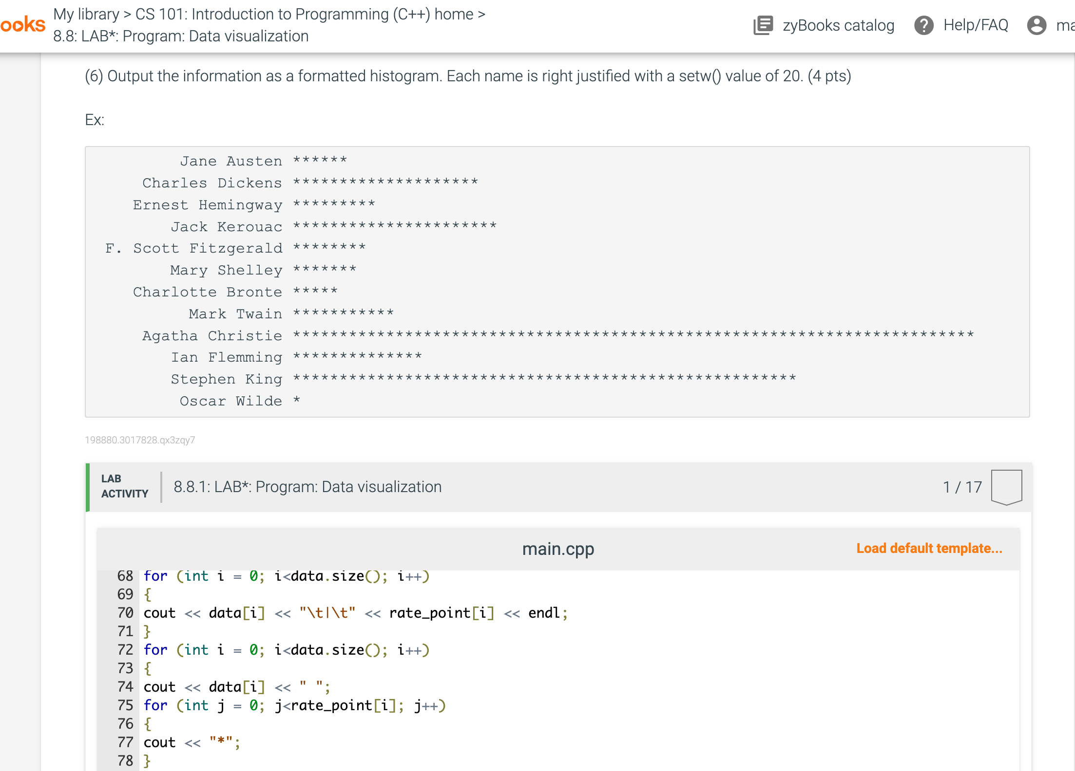 Solved (3) Prompt the user for data points. Data points must | Chegg.com