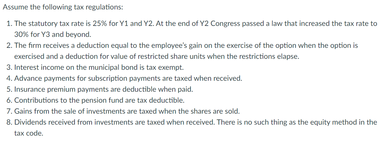 1. Prepare the year-end tax entry for each year. | Chegg.com