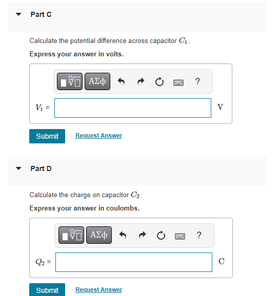 Solved In (Figure 1), C1=C5=8.3μF and C2=C3=C4= 4.3μF. The | Chegg.com