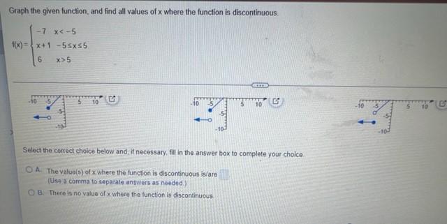 Solved Graph the given function, and find all values of x | Chegg.com