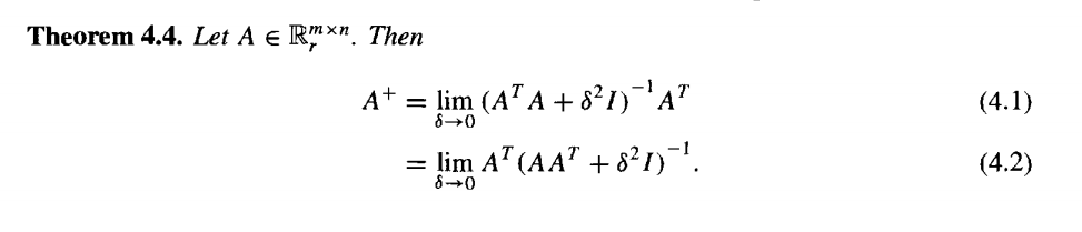 Solved 1. Use Theorem 4.4 to compute the pseudoinverse of [l | Chegg.com