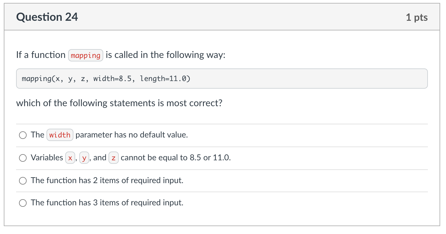 Solved mapping (x,y,z, width=8.5, length=11.0) which of the | Chegg.com