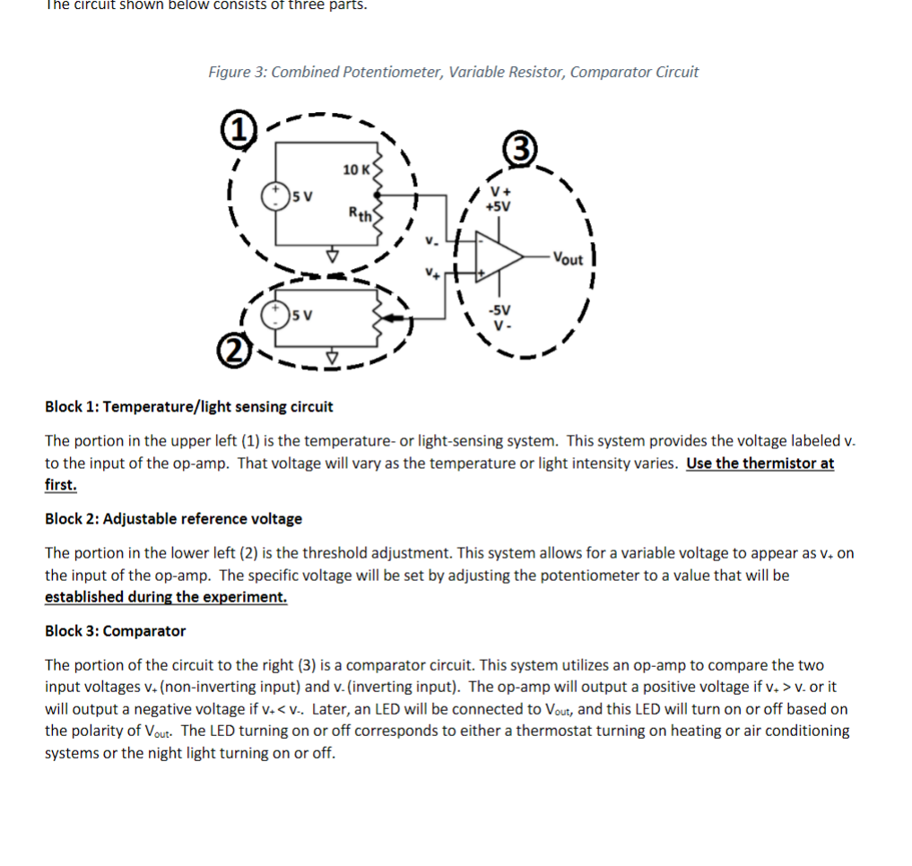 Solved Part III - Threshold Detection Circuit In part III | Chegg.com