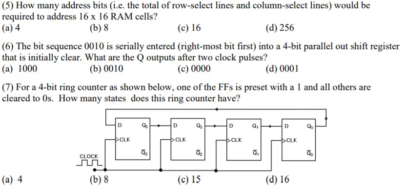 Solved Q1. Multiple-choice questions. Circle ONLY ONE that | Chegg.com
