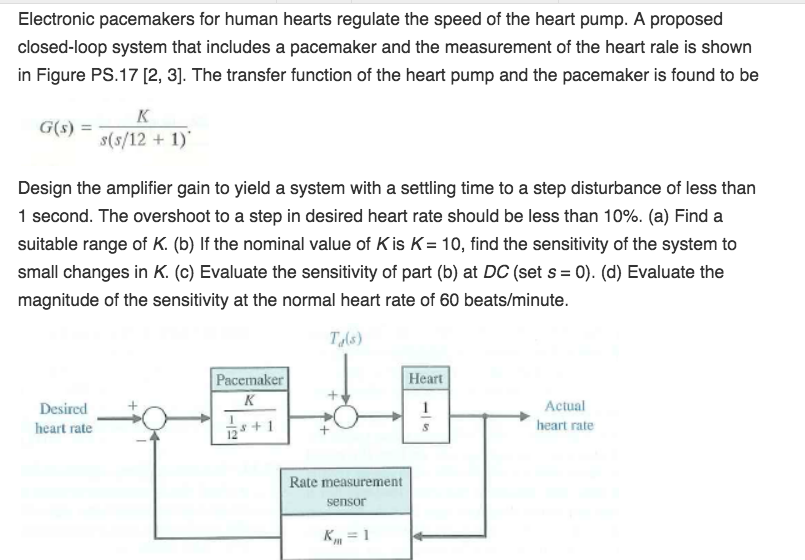 Solved Electronic pacemakers for human hearts regulate the | Chegg.com