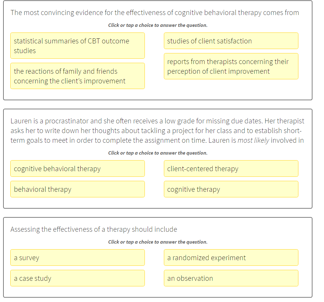 Solved The most convincing evidence for the effectiveness of | Chegg.com
