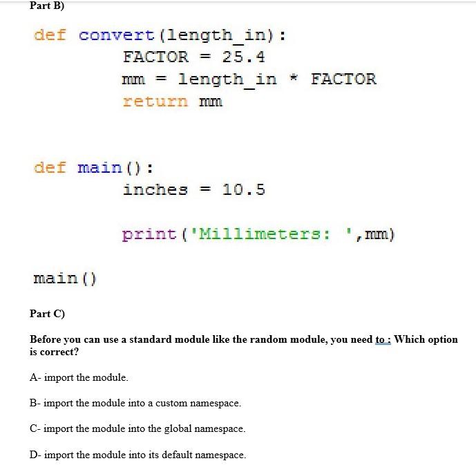 Solved Solve the following parts related to python: given | Chegg.com