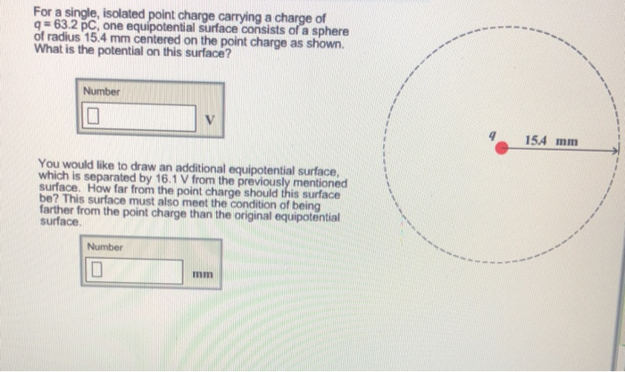Solved For a single, isolated point charge carrying a charge | Chegg.com