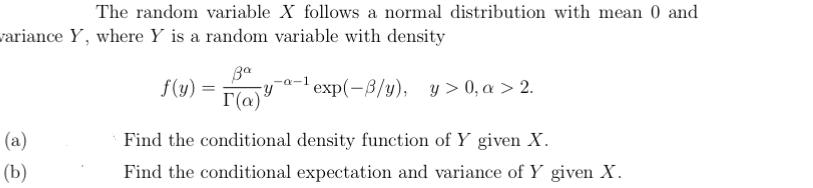 Solved The random variable X follows a normal distribution | Chegg.com