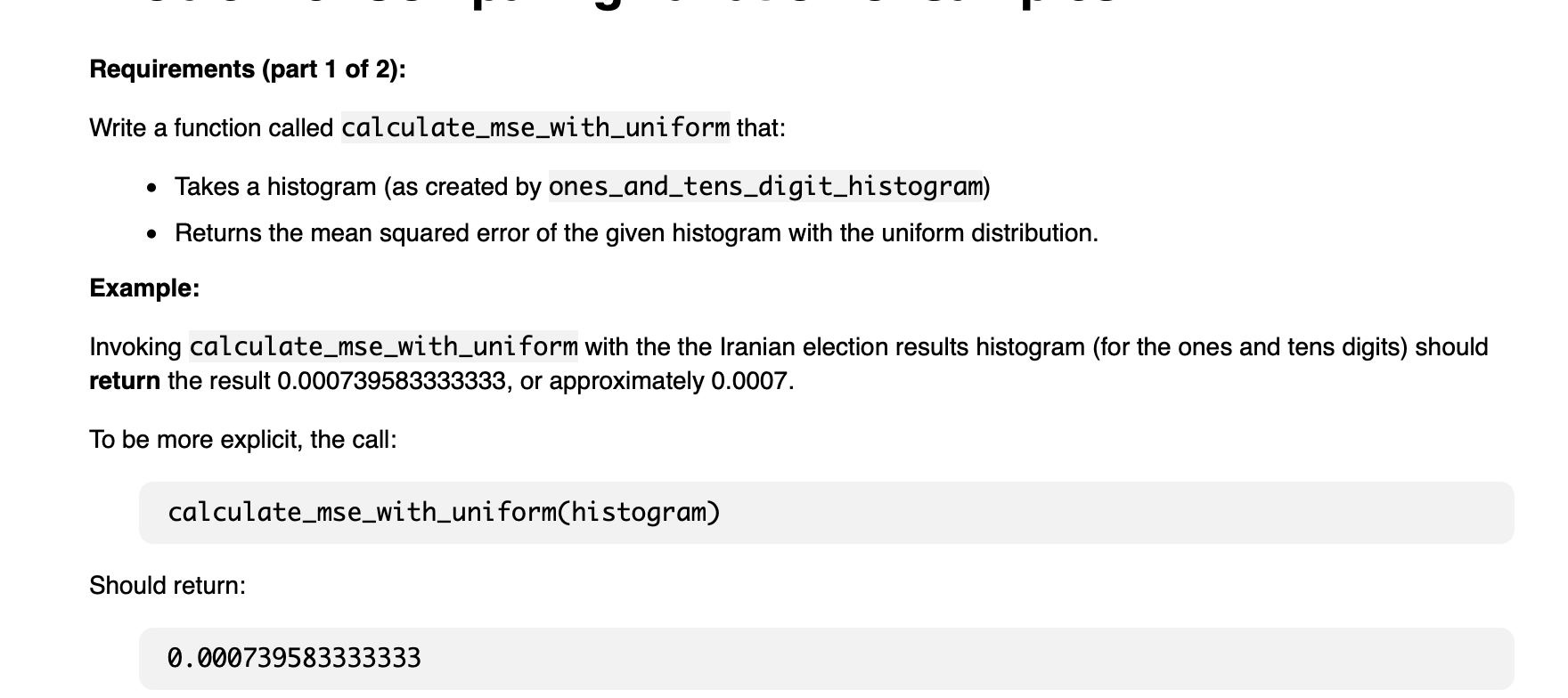 Solved Requirements (part 1 of 2): Write a function called | Chegg.com