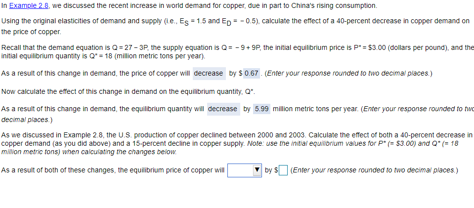 Solved In Example 2.8, we discussed the recent increase in | Chegg.com