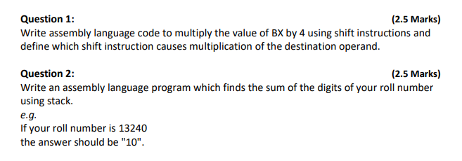 Solved CODE SHOULD BE IN Irvine32.inc(8086) Library | Chegg.com