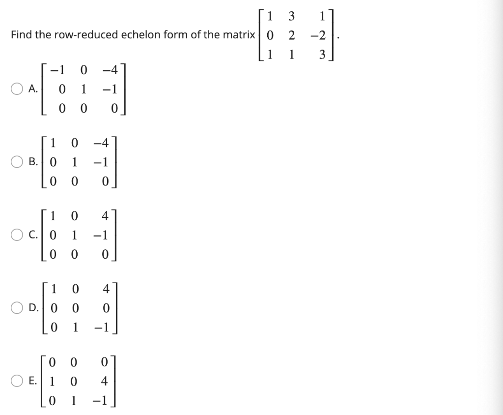 Solved Find the solution to the system of linear equations | Chegg.com