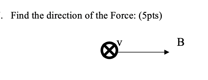 Solved Find the direction of the Force: (5pts) B | Chegg.com