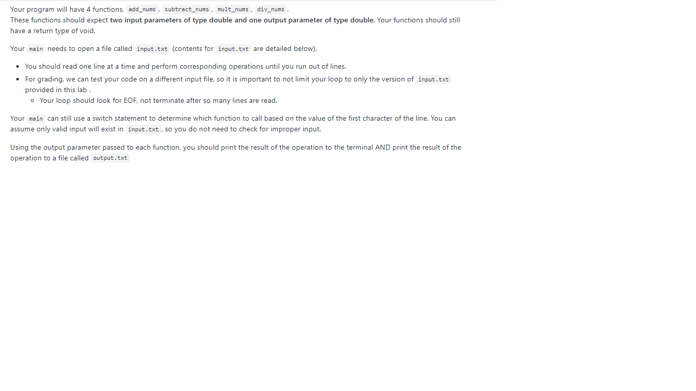 Solved use repl,it this is intro to C-programing do not use | Chegg.com
