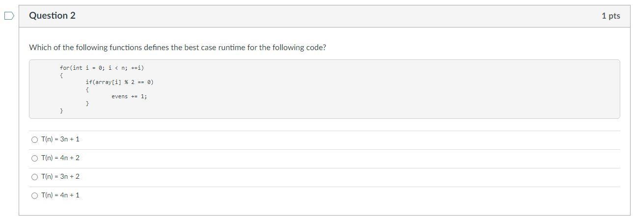 Solved Which of the following functions defines the best | Chegg.com