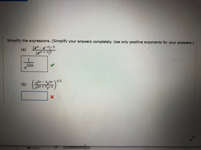 Solved Simplify the expressions. (Simplify your answers | Chegg.com