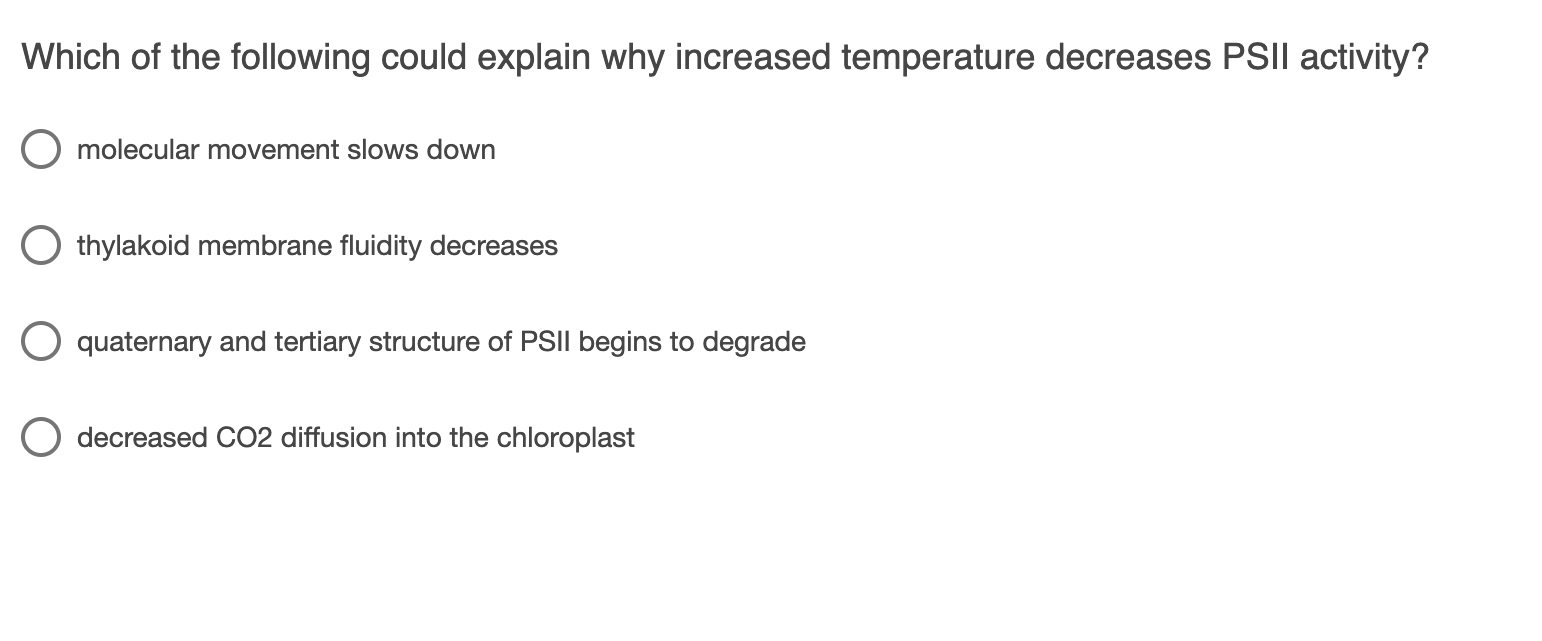 Solved Which of the following could explain why increased | Chegg.com