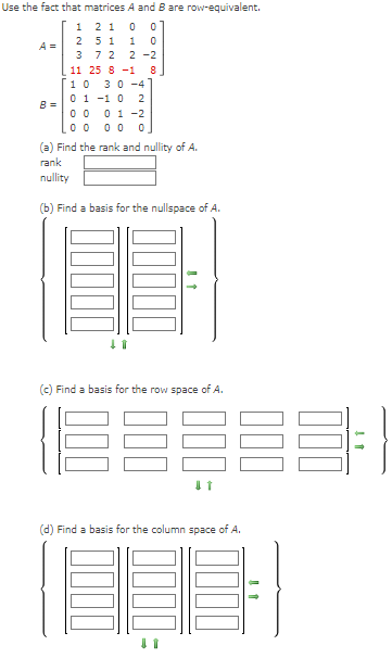 Solved Use the fact that matrices A and B ﻿are | Chegg.com