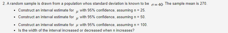 Solved 2. A random sample is drawn from a population whos | Chegg.com
