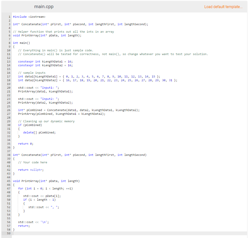 Solved 18.6 Exercise: Concatenate Arrays "Concatenation" is | Chegg.com