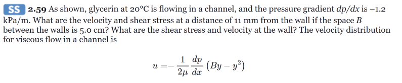 Solved SS 2.59 As shown, glycerin at 20°C is flowing in a | Chegg.com