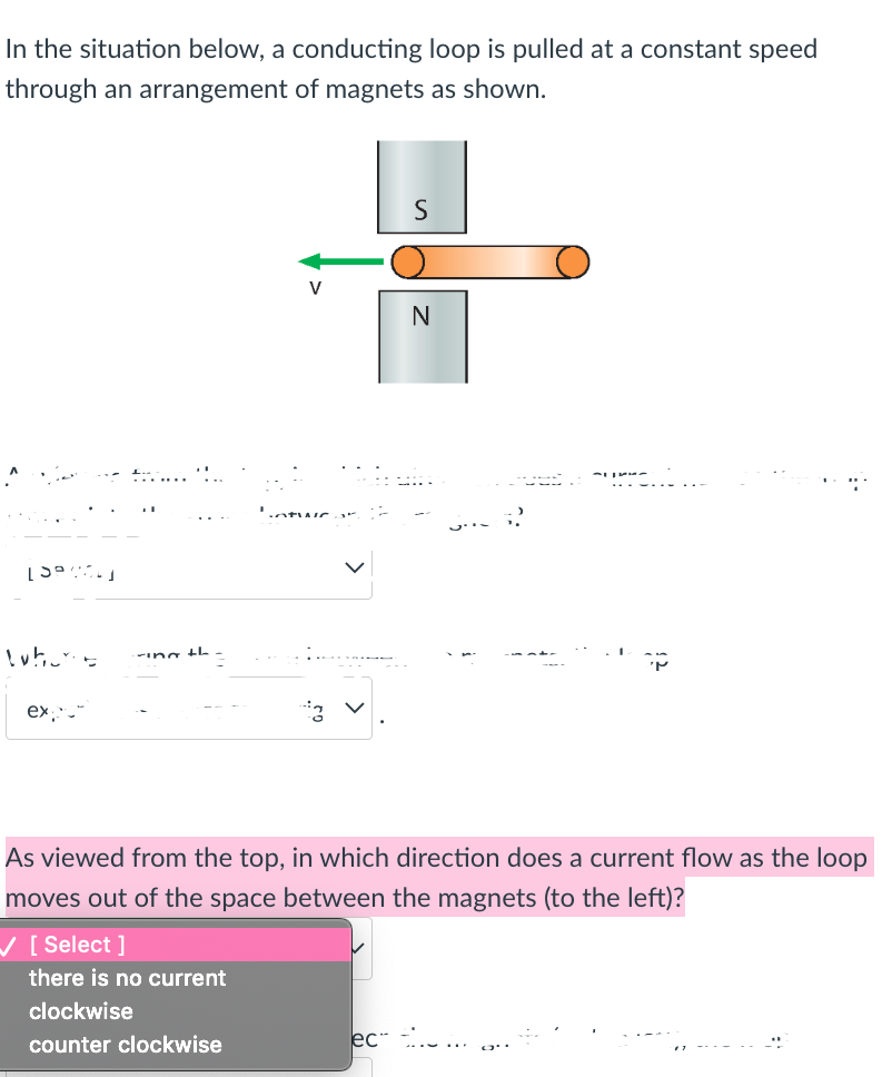 Solved In the situation below, a conducting loop is pulled | Chegg.com