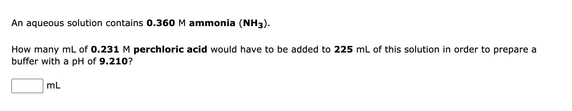 Solved An aqueous solution contains 0.360 M ammonia (NH3). | Chegg.com