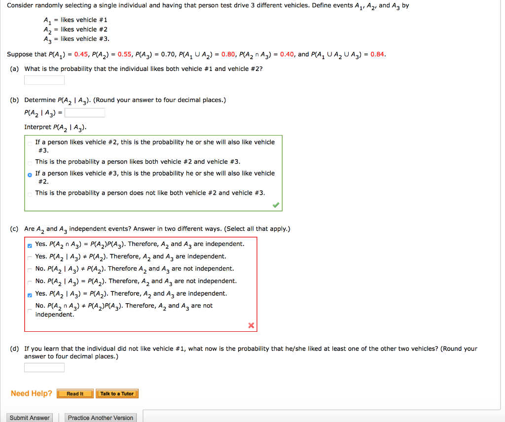 Solved Consider randomly selecting a single individual and | Chegg.com
