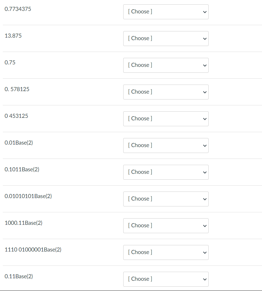 Solved Match each numbered item with the most closely | Chegg.com