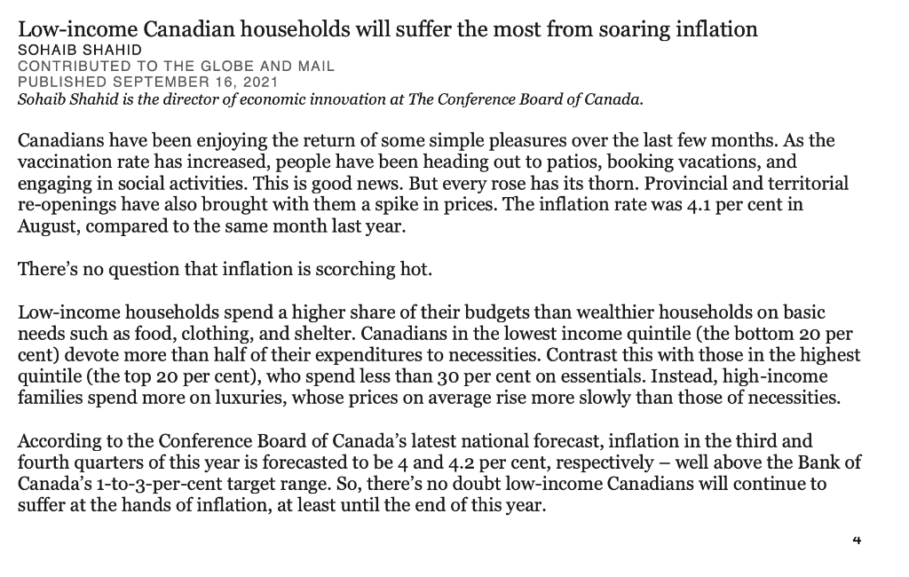 Low-income Canadian households will suffer the most | Chegg.com