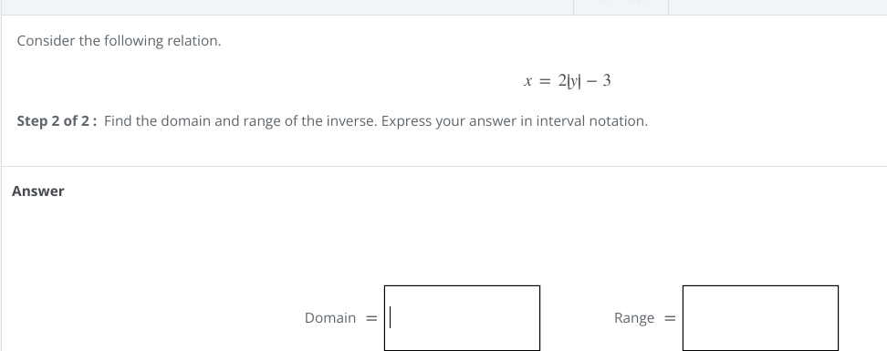 Solved Consider The Following Relation X Y 3 Step 2