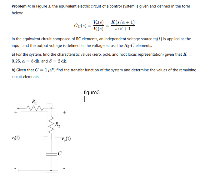 Solved Problem 4: In ﻿Figure 3, ﻿the equivalent electric | Chegg.com