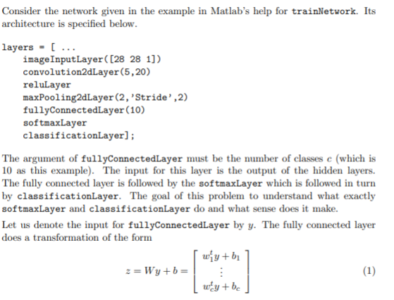 Consider the network given in the example in Matlab's | Chegg.com