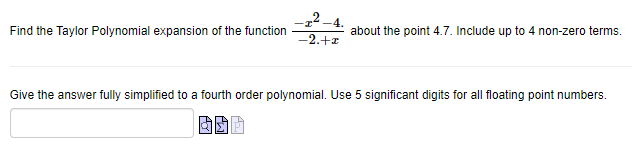 Solved 2-4. Find the Taylor Polynomial expansion of the | Chegg.com