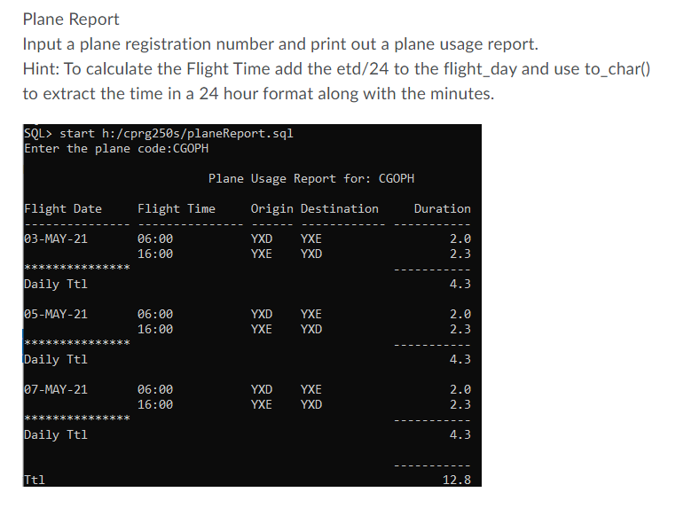 Solved Please generate following table with sql developer. | Chegg.com