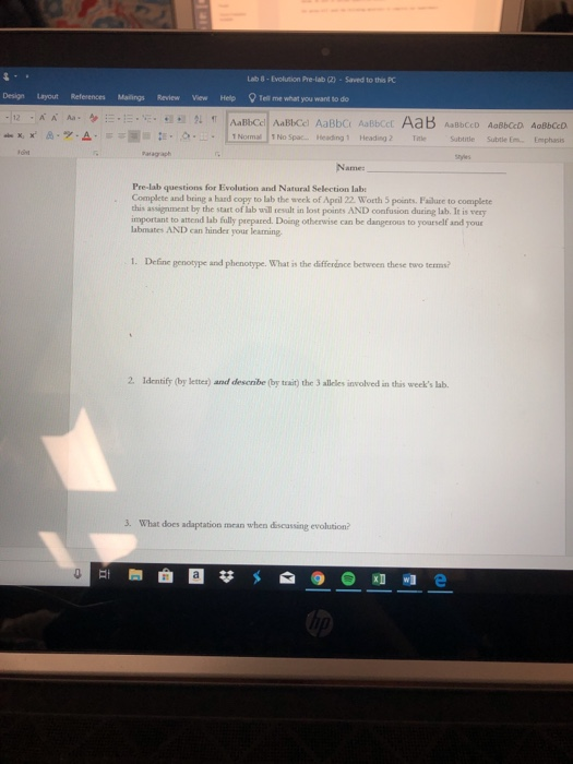 Solved Lab 8- Evolution Pre-lab (2) -Saved to this PC Design | Chegg.com
