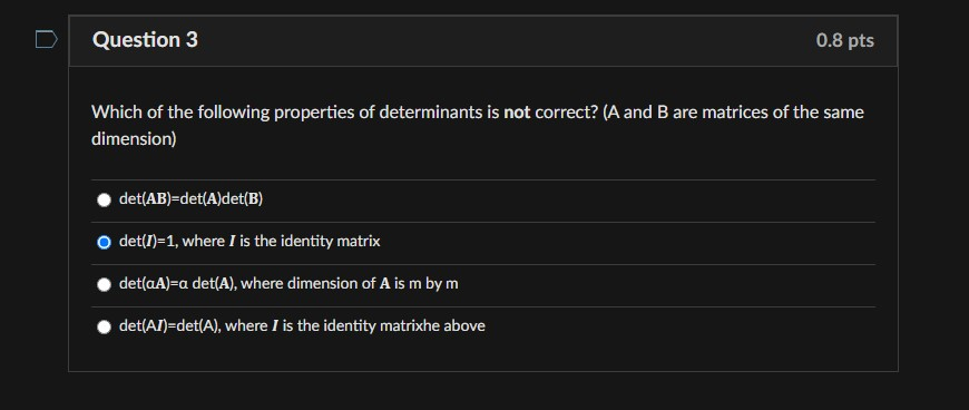 Solved Which of the following matrix dimensions represent a | Chegg.com