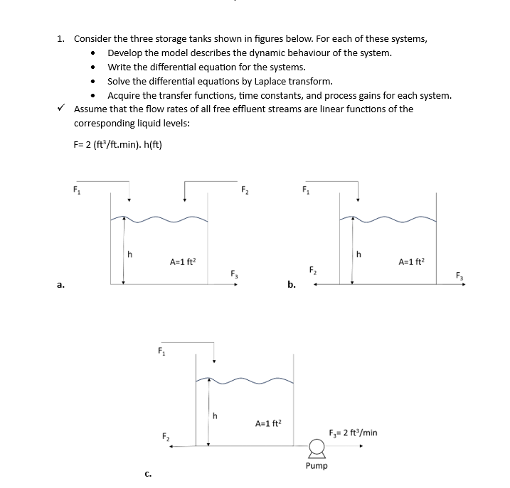 Solved 1. Consider the three storage tanks shown in figures | Chegg.com