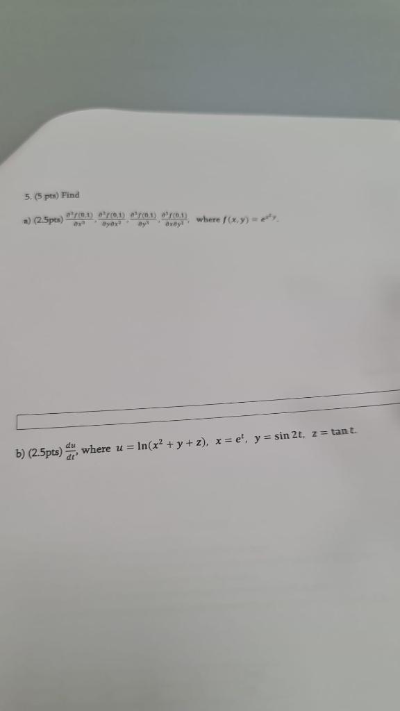 Solved a) (2.5pts | Chegg.com