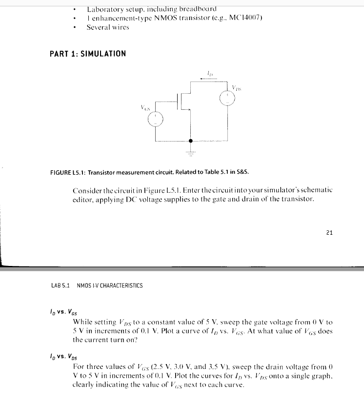 Solved • • Laboratory setup, including breadboard I | Chegg.com