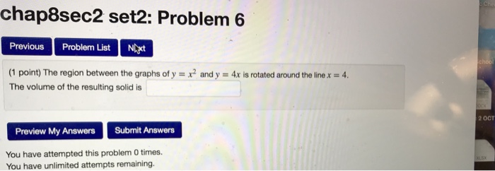 Solved chap8sec2 set2: Problem 6 Previous Problem List N (1 | Chegg.com