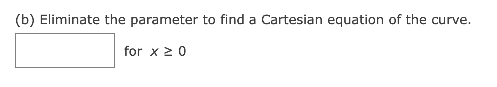 Solved Consider the parametric equations | Chegg.com