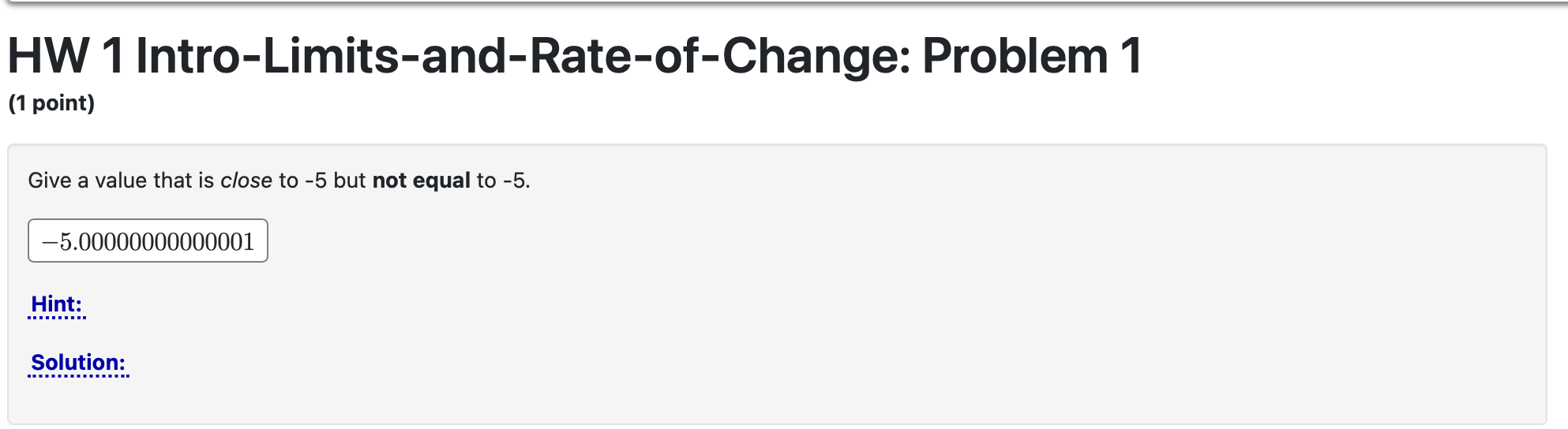 Solved HW 1 ﻿Intro-Limits-and-Rate-of-Change: Problem 1Give | Chegg.com
