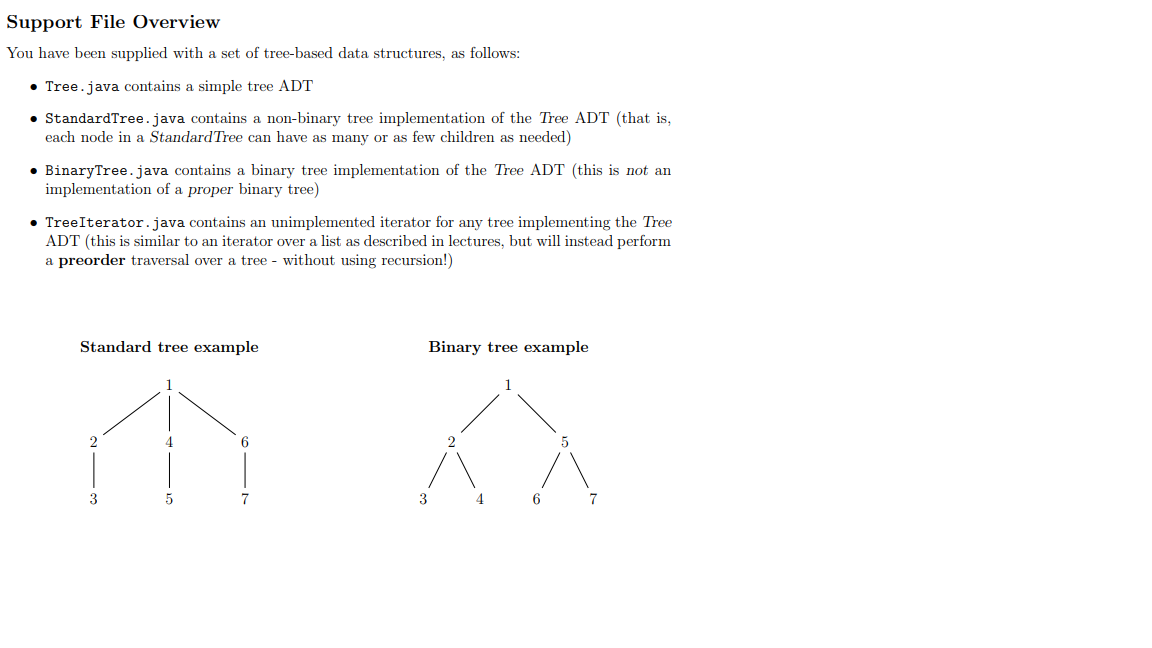 Solved Question 1 Implement The Treeiterator Class So 7545