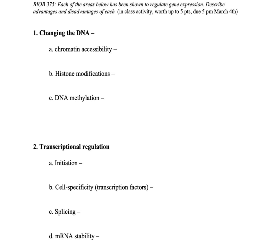 [Solved]: BIOB 375: Each of the areas below has been shown