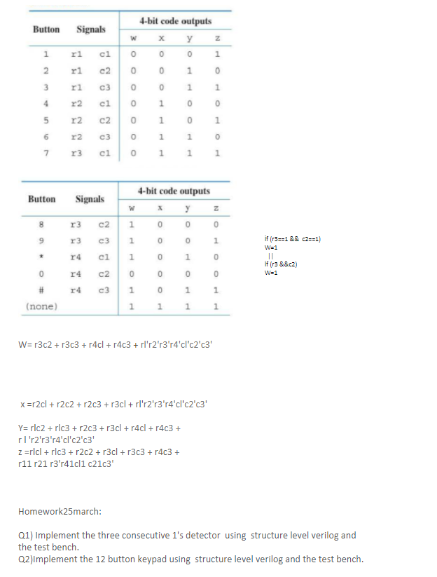 Three 1's pattern detector: This example implements a | Chegg.com