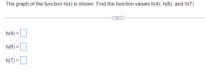 Solved The graph of the function h(x) is shown. Find the | Chegg.com