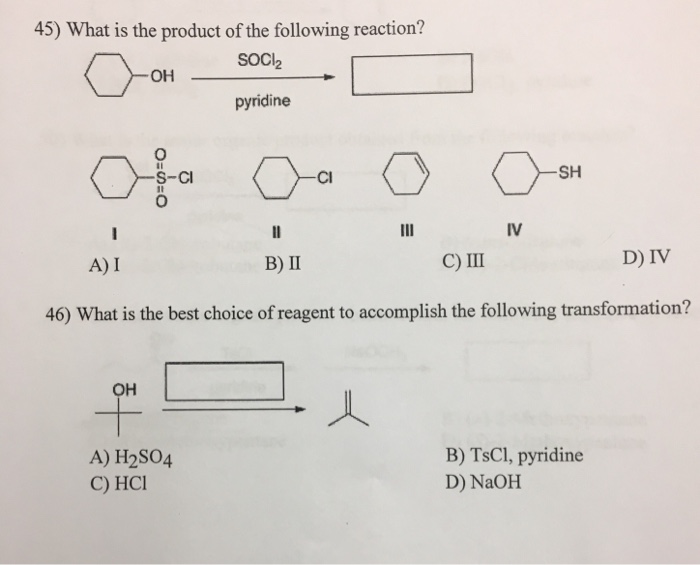 Solved 45) What is the product of the following reaction? | Chegg.com Solved 45) What is the product of the following reaction? | Chegg.com