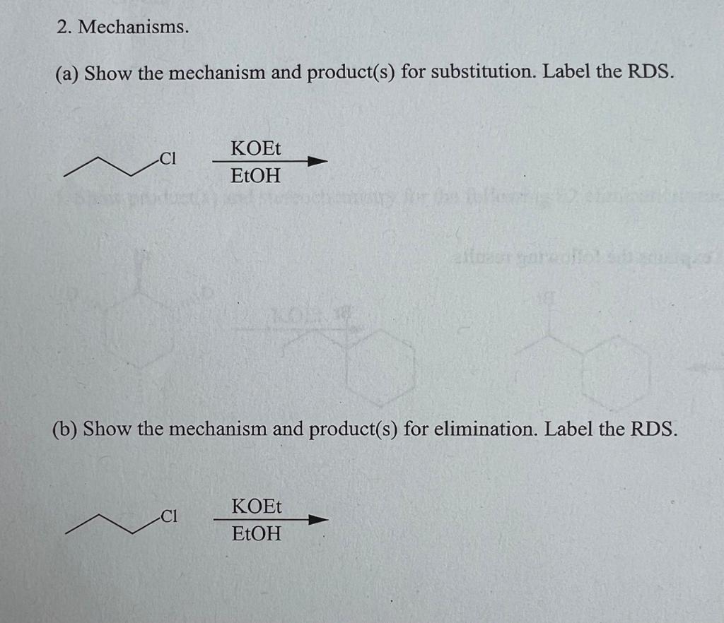 Solved (a) Show the mechanism and product(s) for | Chegg.com